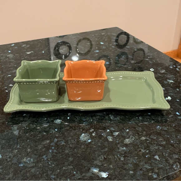 Princess House | Dining | Princess House Pavillion Green Serving Tray ...
